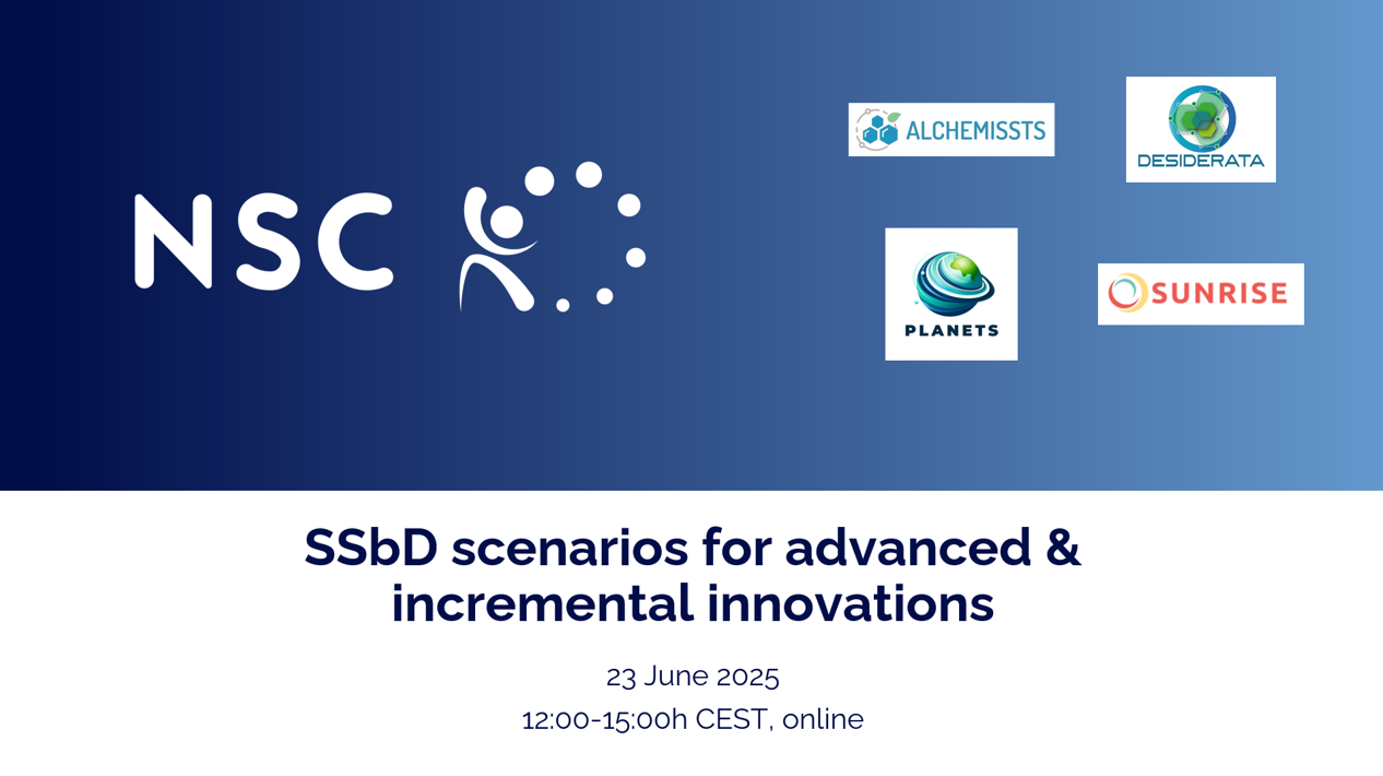 NSC workshop on "SSbD scenarios for advanced and incremental innovations" - NSC
